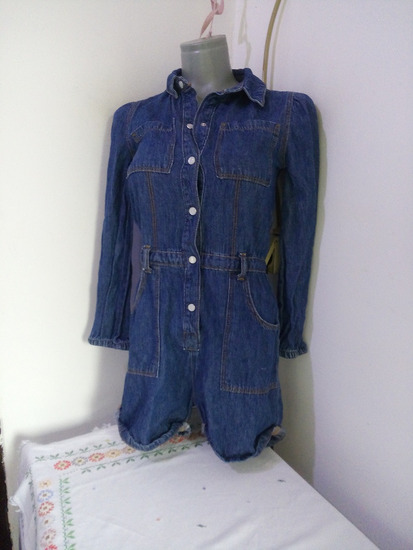 Denim teksas kombinezon XS