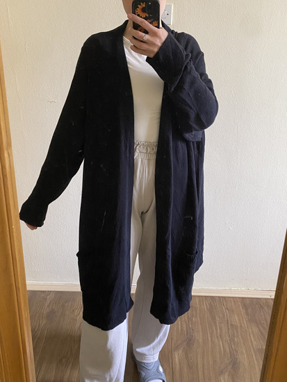 Crni oversized kardigan L-XL