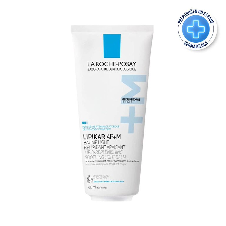La Roche-Posay LIPIKAR CREAM LIGHT AP+M Revitalizirajuća Lagana Brzoupijajuća Krema za Suvu Atopičnu Kožu Sklonu Iritacijama 200 mL