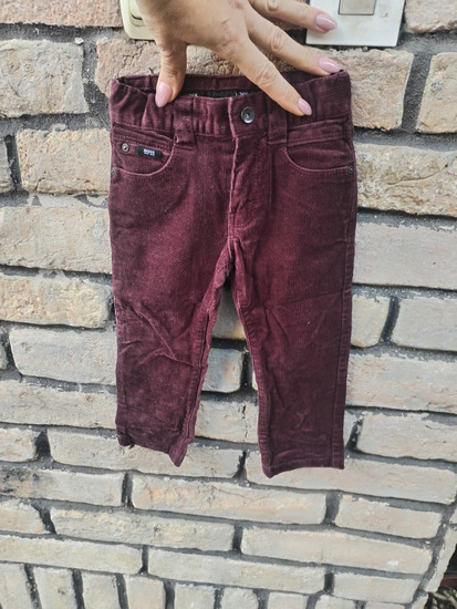 Hugo Boss somot bordo pantalone za bebe vel 86