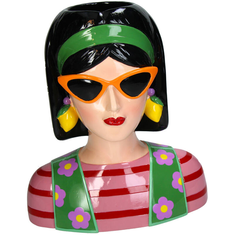 VAZA/SKULPTURA DEKORATIVNA – Vase Fashion Lady Polyresin Multi 25.5x15x29cm