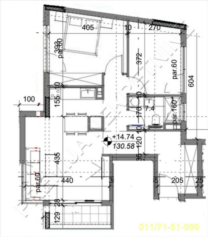 Trosoban stan, Beograd - Slavujev Venac | Prodaja · 66m² · 266.000€