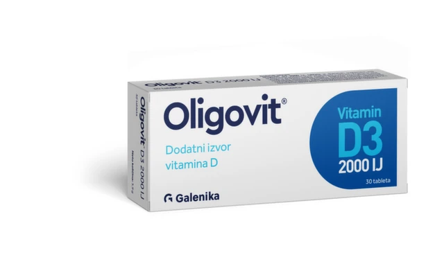 Oligovit D3 2000 IJ, 30 tableta