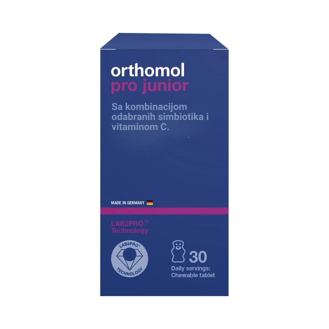 Orthomol Pro Junior tablete za žvakanje 30 tableta