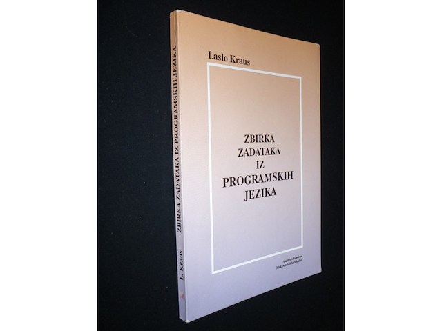 ZBIRKA ZADATAKA IZ PROGRAMSKIH JEZIKA