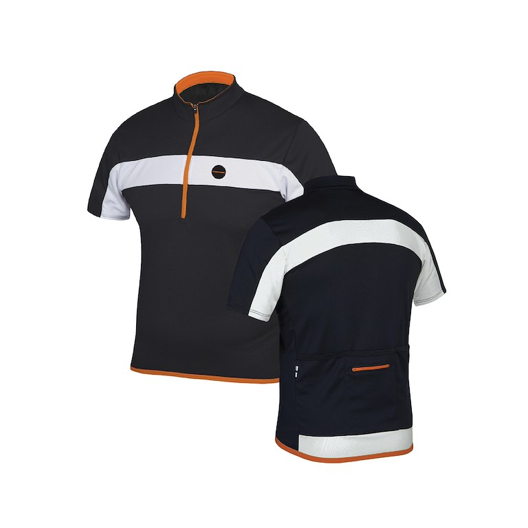 ODEĆA-CAPRIOLO BICIKLISTIČKA MAJICA BLACK/ORANGE vel M