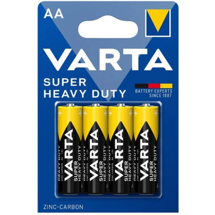 VARTA Superlife AA 1.5V R6P SUPER HEAVY DUTY, PAK4 CK, Cink-karbon baterije