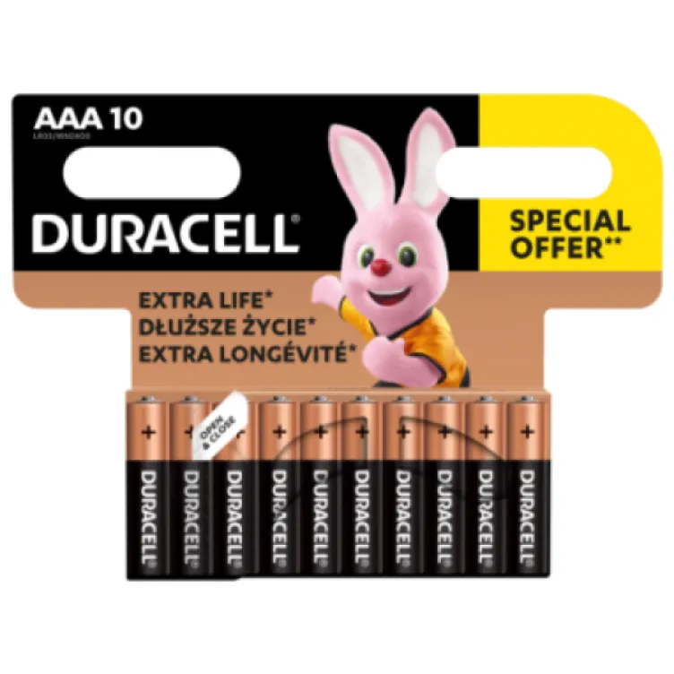 Duracell AAA PAK10 CK, Basic nova 1.5V LR3 MN2400, ALKALNE baterije duralock