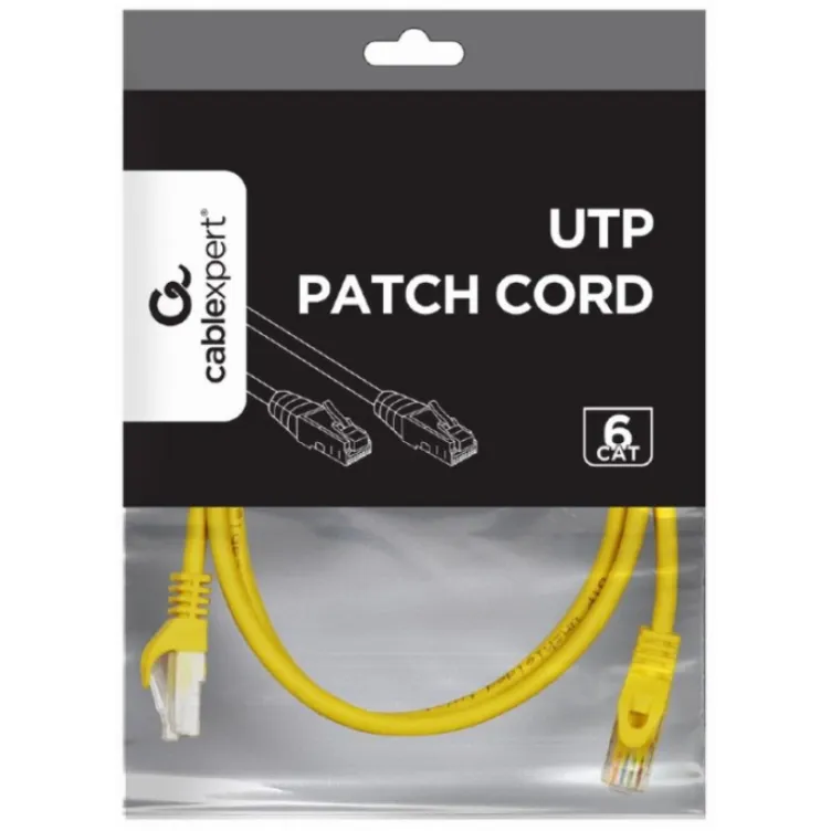 PP6U-0.5M/Y Gembird Mrezni kabl, CAT6 UTP Patch cord 0.5m yellow