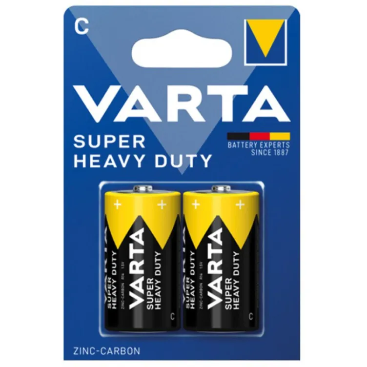 VARTA Superlife Tip C 1.5V R14P SUPER HEAVY DUTY, PAK2 CK, Cink-karbon baterije