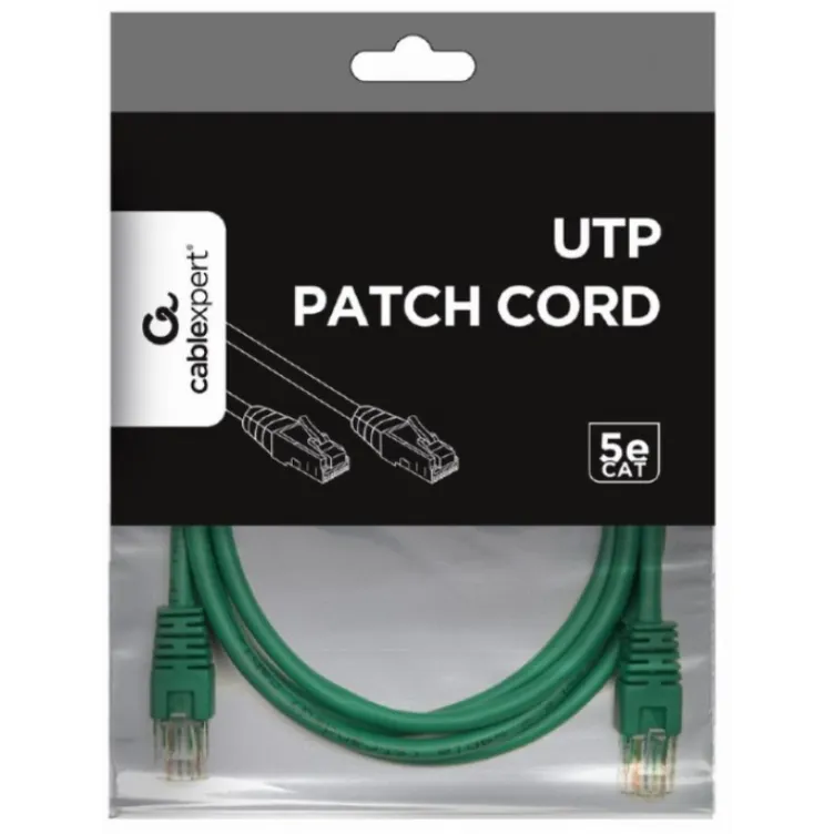 PP12-1.5M/G Gembird Mrezni kabl, CAT5e UTP Patch cord 1.5m green