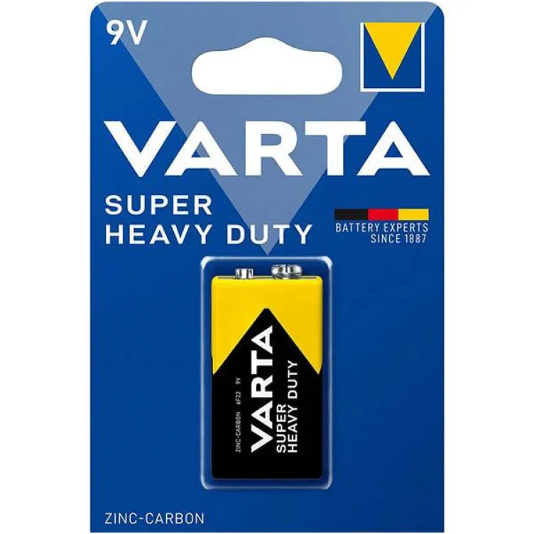 VARTA Superlife 9V SUPER HEAVY DUTY 6F22, Cink-karbon baterije, Pakovanje 1kom