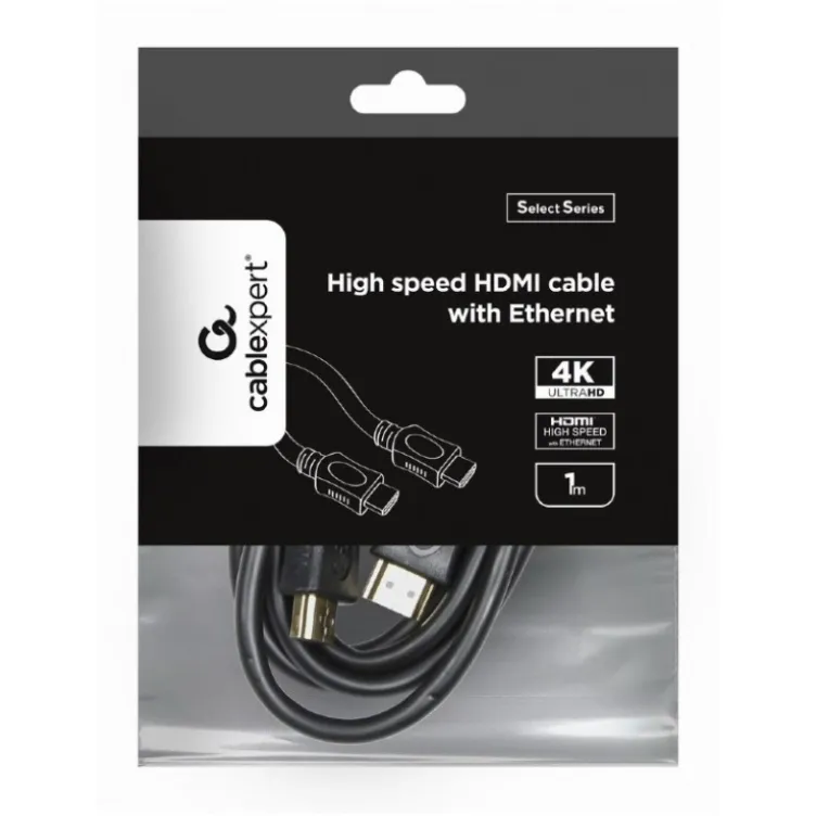 CC-HDMI4L-1M Gembird HDMI kabl v.2.0 ethernet support 3D/4K TV 1m