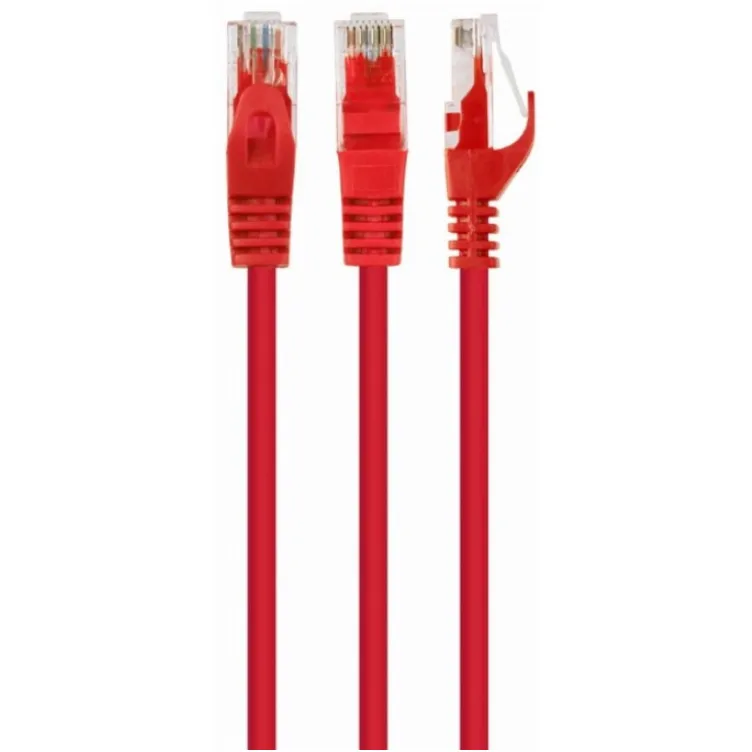 PP6U-3M/R Gembird Mrezni kabl, CAT6 UTP Patch cord 3m red