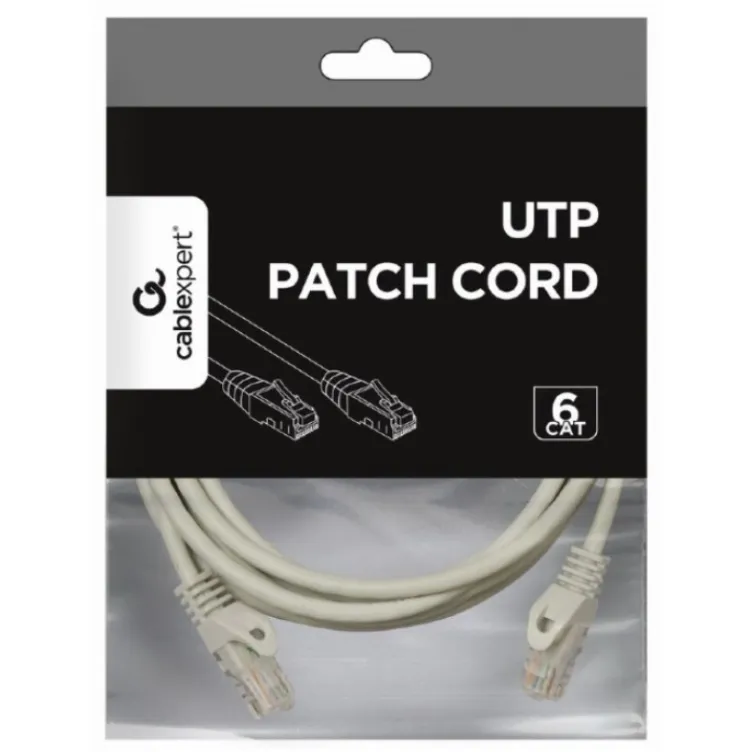 PP6U-3M Gembird Mrezni kabl, CAT6 UTP Patch cord 3m grey