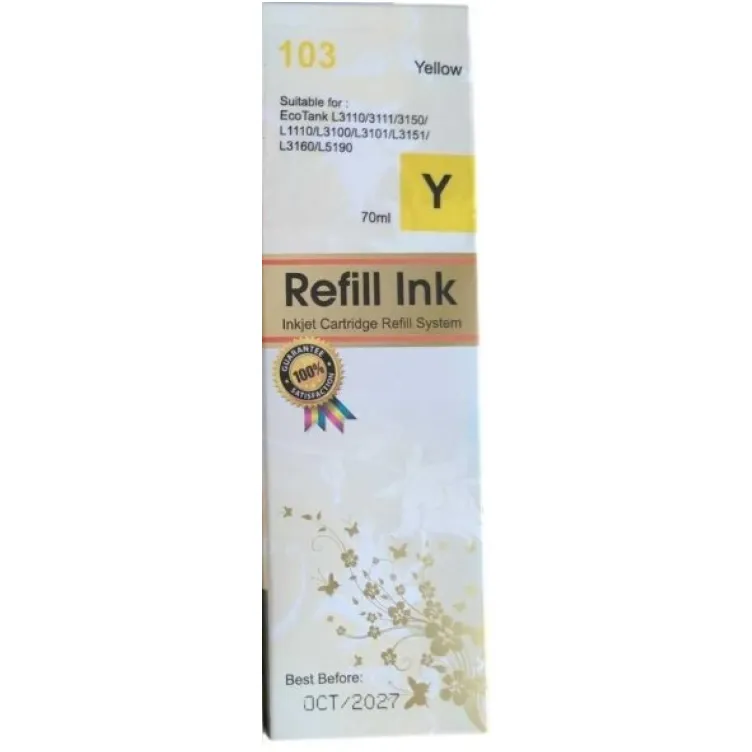 INKJET EP 103/E103 Dopuna Yellow SINO boja bocica sadrži 70 ml mastila za Epson EPIJY103SC