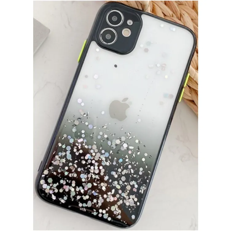 MCTK6-IPHONE 7 Plus/8 Plus * Furtrola 3D Sparkling star silicone Black (139)