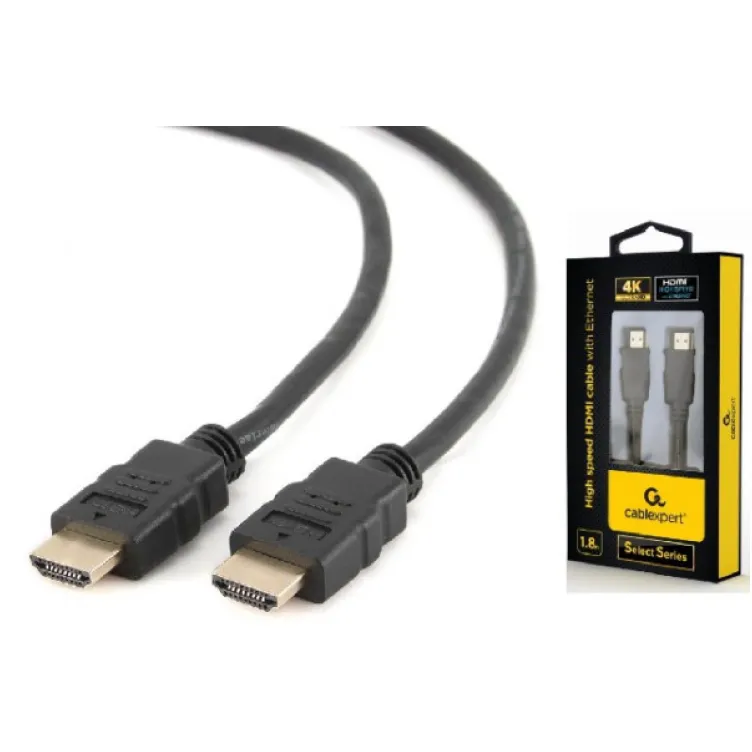 CC-HDMIL-1.8M Gembird HDMI kabl v.2.0 ethernet support 3D/4K TV 1.8m (alt. CC-HDMI4L-6)