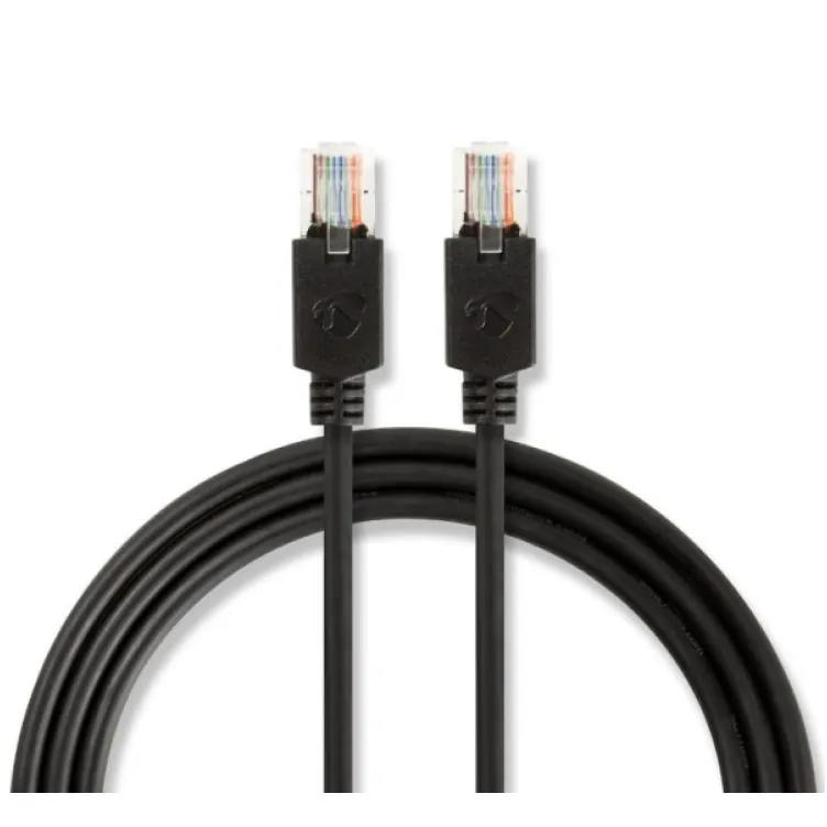 CCBW85100AT150 Nedis Mrezni kabl, CAT5e UTP Patch cord 15m black (alt. PP12-15M)