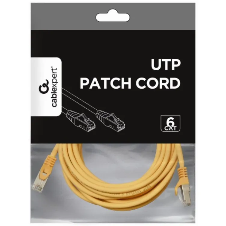 PP6U-5M/Y Gembird Mrezni kabl, CAT6 UTP Patch cord 5m yellow
