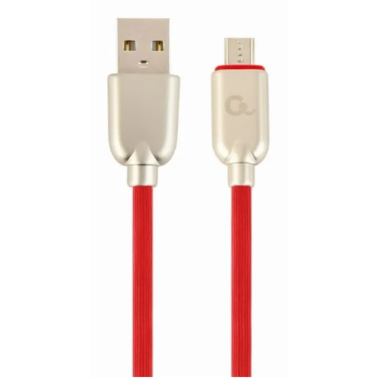 CC-USB2R-AMmBM-1M-R Gembird Premium rubber Micro-USB charging and data cable, 1m, red