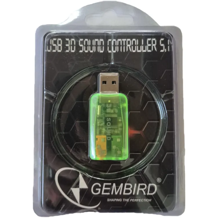 CMP-SOUNDUSB13 ** Gembird USB 5.1 3D zvucna karta, zamenjuje audio kontrolor u PC (223)