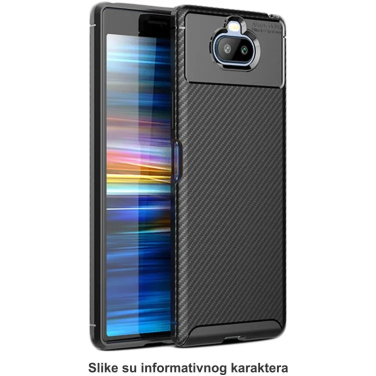 MCTK74-IPHONE 14 * Futrola Carbon Fiber Silicone Black (279.)