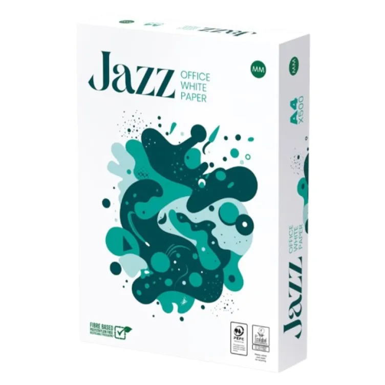 Papir Fotokopir JAZZ A4/75g m2/ 500 Lista za laser, inkjet i fotokopir masine Ris papira