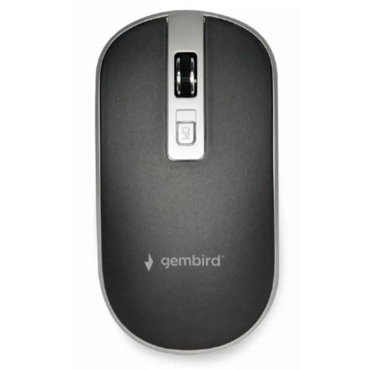 MUSW-4B-06-BS Gembird Bezicni mis 2,4GHz opticki USB 800-1600Dpi black/silver 115mm FO