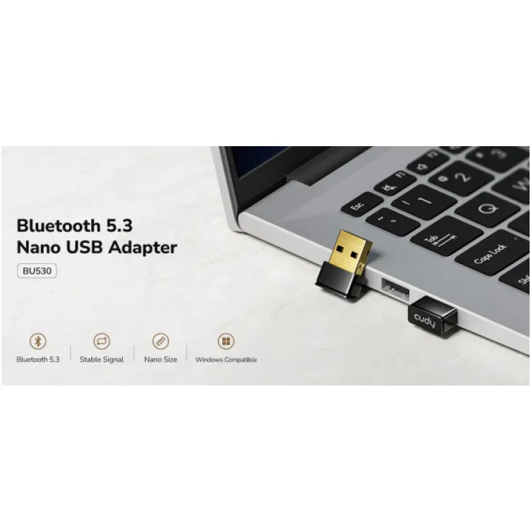 Cudy BU530 Bluetooth 5.3 Nano USB Adapter Win 7/8/8.1/10/11