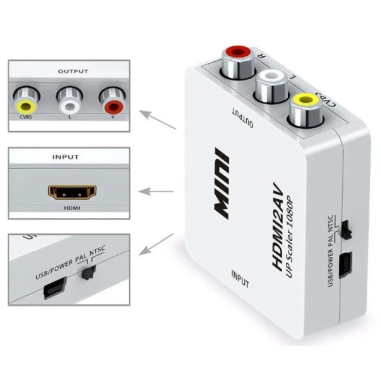 A-HDMI-AV-Mini ** Gembird input HDMI to AV (903) (360)