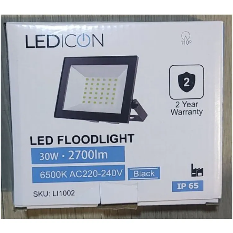 LED REFLEKTOR 30W 2700lm 6500K IP65 LI1002