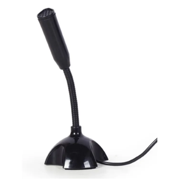MIC-DU-02 Gembird Desktop mikrofon na USB, savitljivo telo, black FO