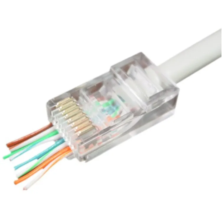 LC-PTU-01/100 Gembird Universal pass-through modular CAT5 UTP plug 8P8C, 100u pak /CENA PO PAKOVANJU