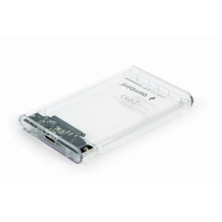 EE2-U3S9-6 Gembird USB 3.0 Externo kuciste za 2.5 SATA hard diskove 9,5mm transparentni + futrola A