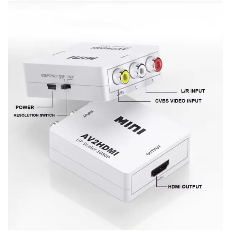 A-AV-HDMI-Mini ** Gembird input AV to HDMI (904) (524)