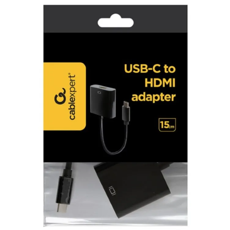 A-CM-HDMIF-01 Gembird USB-C to HDMI adapter, black (A-CM-HDMIF-03) FO A