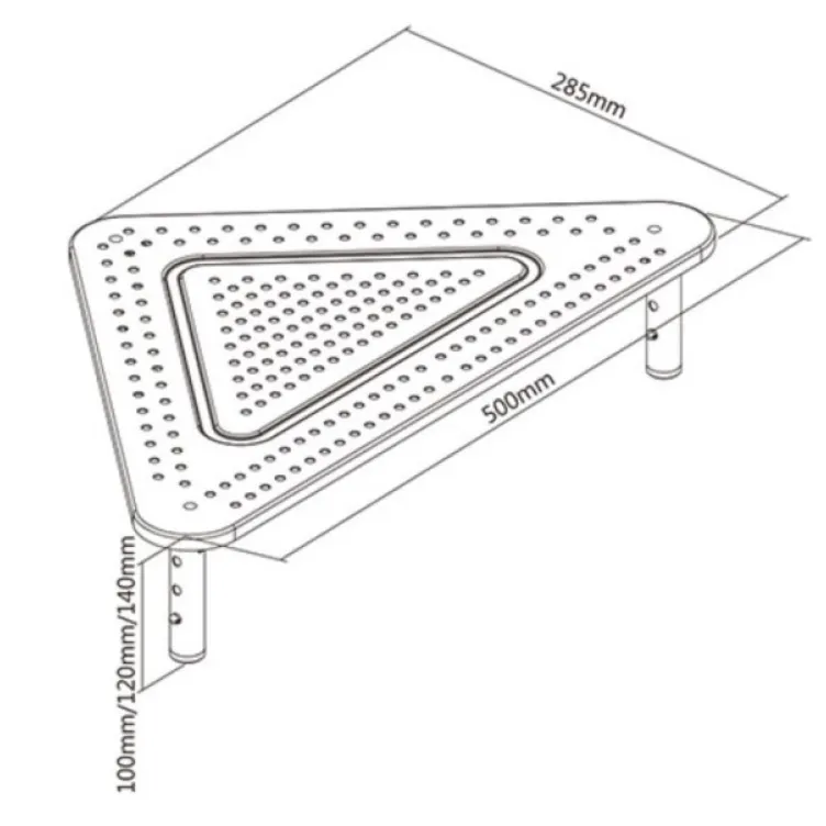 MS-TABLE-02 Gembird Podesivo postolje za monitor 500x285x120mm