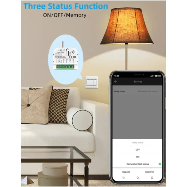 SMART-1GANG Tuya Wifi DIY Self-locking daljinski upravljac Smart Switch relejni modul DC 5V/7-32V AC