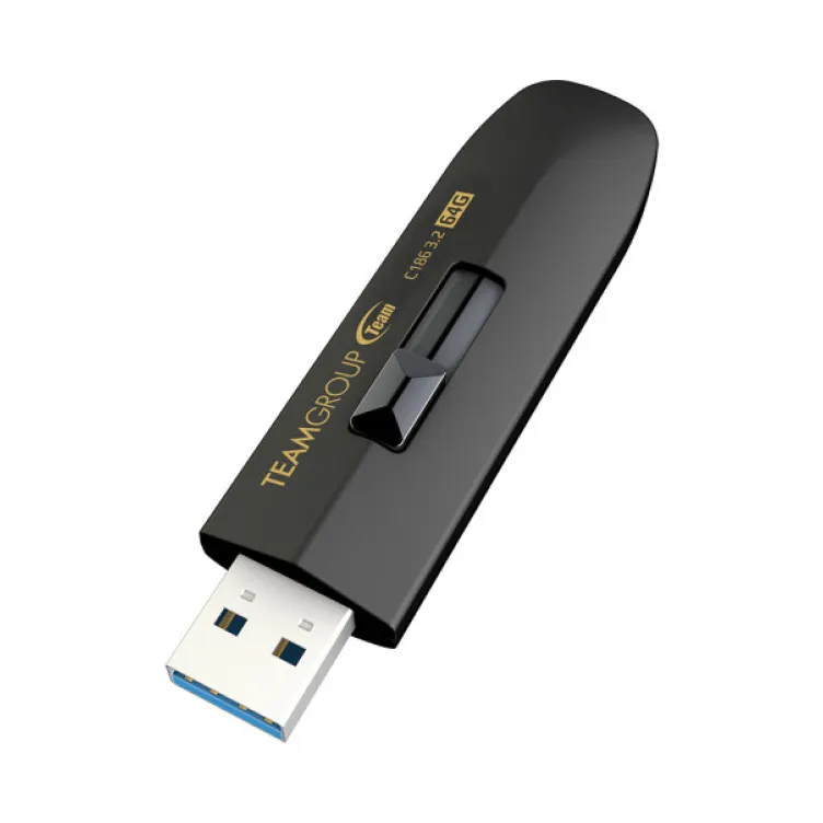 TeamGroup 64GB C186 USB Flash memorija 3.2 BLACK TC186364GB01