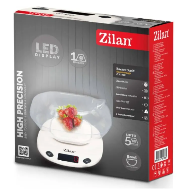 Zilan ZLN7880 Vaga sa posudom kuhinjska, do 5kg, 1L, tacnost od 1g