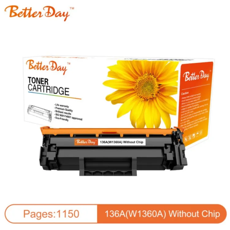 Toner BetterDay 136A, W1360A M211/M236 zam. kaseta za HP 1.15k (bez cipa)