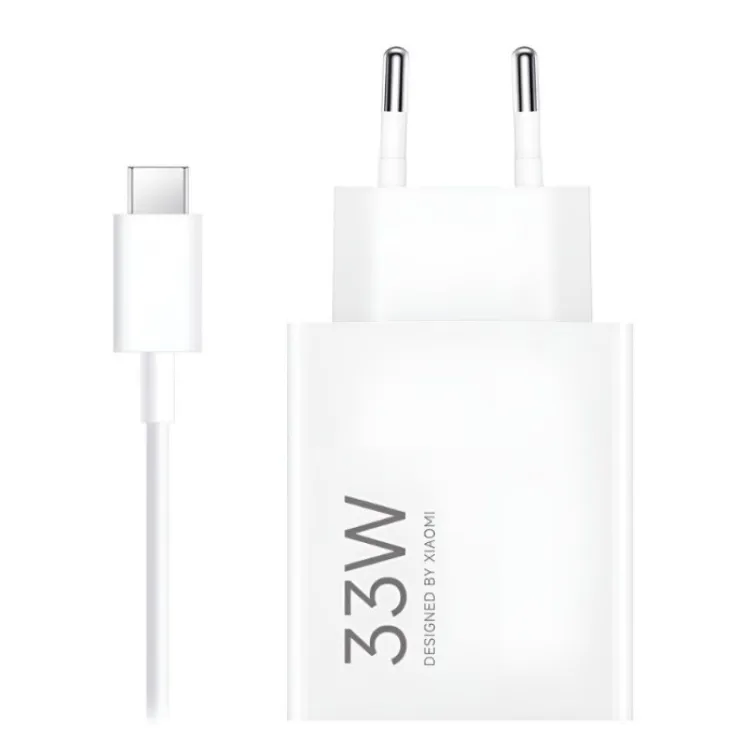 Xiaomi 33W Charging Combo (Type-A) USB-A EU adapter+ kabl Tip-C punjac