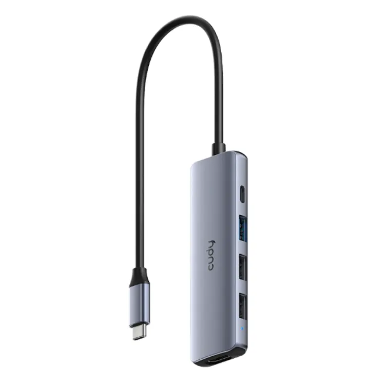 Cudy UH405, 5-In-1 HDMI 4K USB-C Hub 30/60/120 Hz, 5Gps, 100W