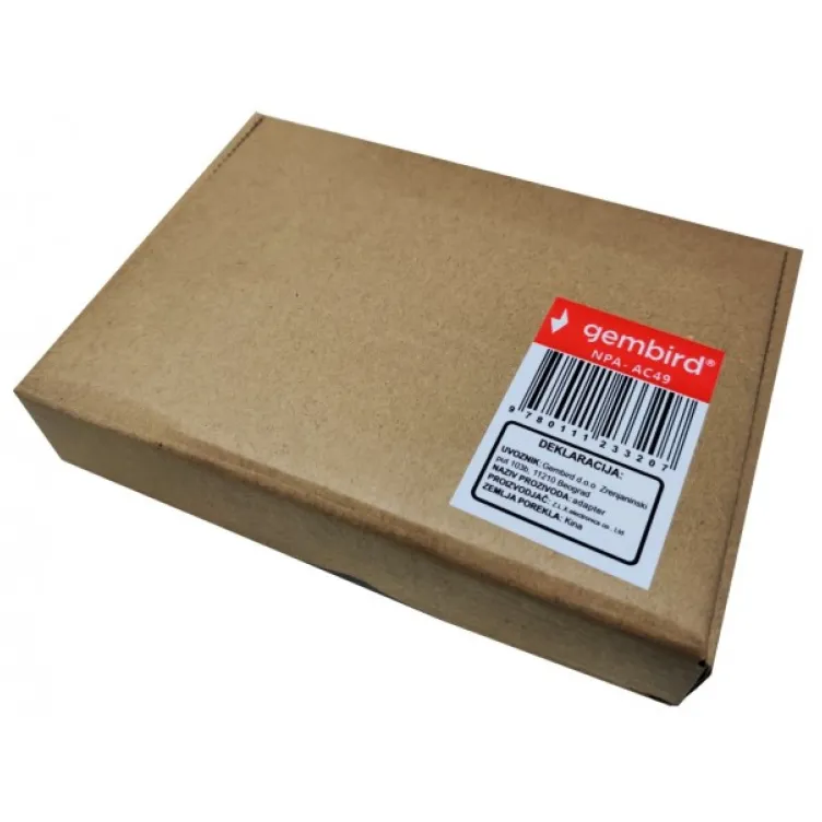 NPA-AC49 ** Gembird punjac 12v/8A 96W, 1m kabl sa uzemljenjem, Coper napajanje, DC 5.5x2.1mm CE(799)