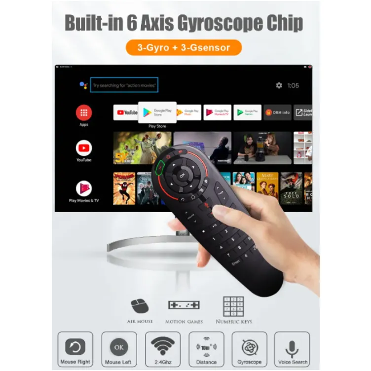 GMB-G30S AIR MOUSE Wireless Keyboard - Voice Universal Remote Control Gyro for Android tv box PC