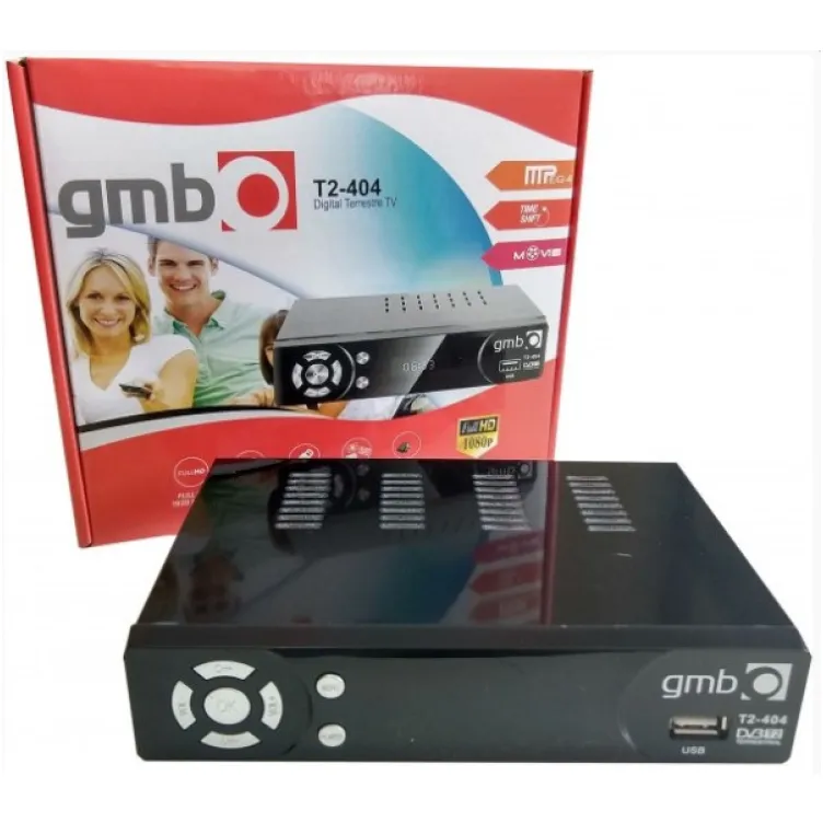 GMB-T2-404 **DVB-T2 SET TOP BOX USB/HDMI/Scart/RF-out, PVR, Full HD, H264,hdmi-kabl,RF modulator1262