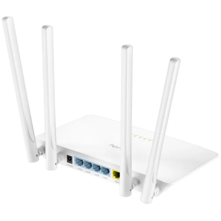 Cudy WR1200 AC1200 Dual Band 2.4+5Ghz Wi-Fi Ruter 1W/4LAN 10/100Mbps, 4x5dBi GUEST/WPS/DDNS