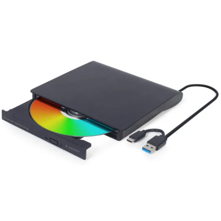 DVD-USB-031 Gembird eksterni USB 3.1 CD/DVD drive Citac-rezac, USB + USB-C, black