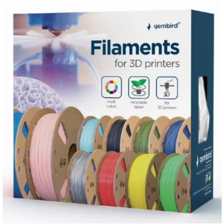 3DP-PLA-01-MTSG Mat PLA Filament za 3D stampac 1.75mm, kotur 1KG, Slate grey